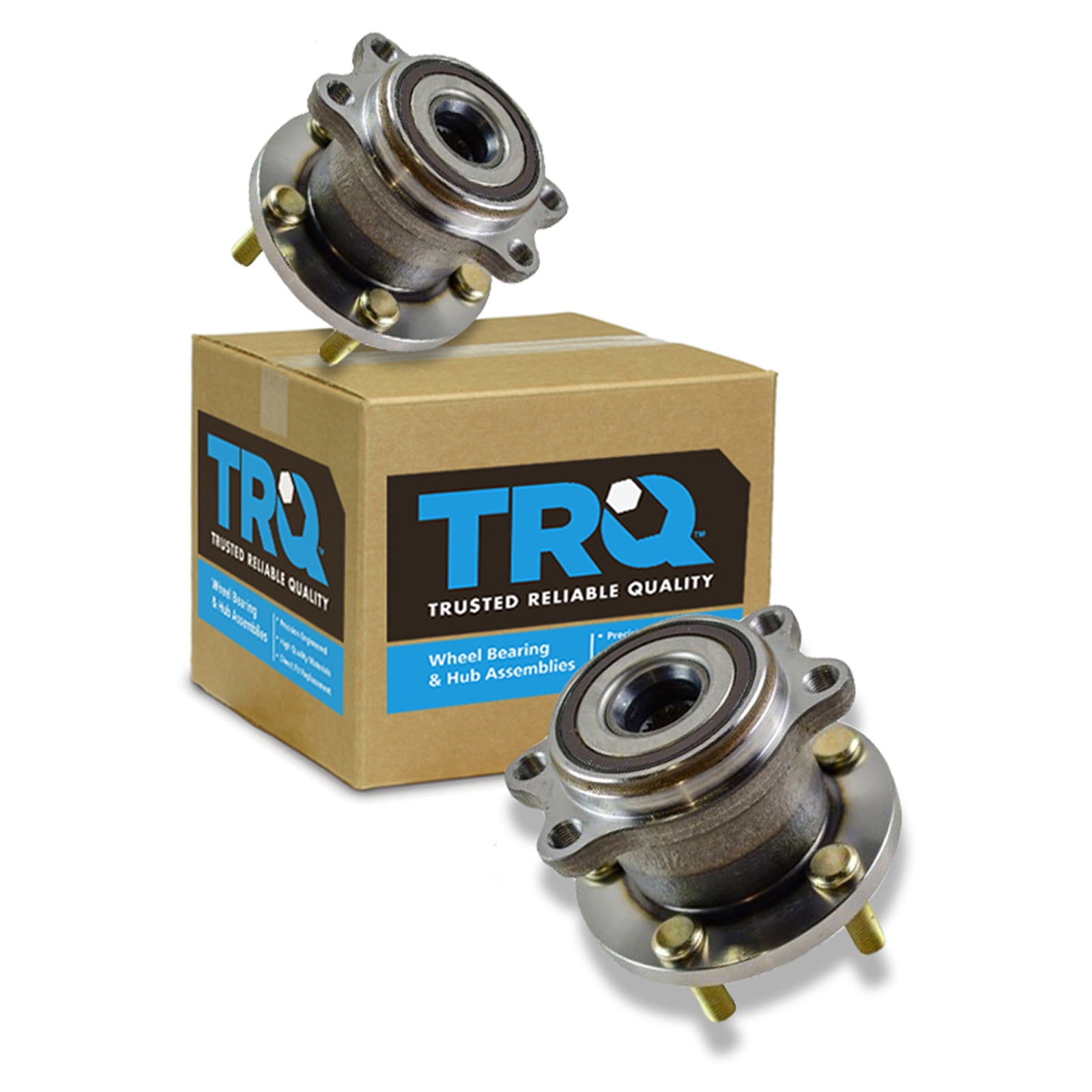 TRQ Rear Wheel Hubs & Bearings Pair Set NEW for 05-09 Subaru Outback ...