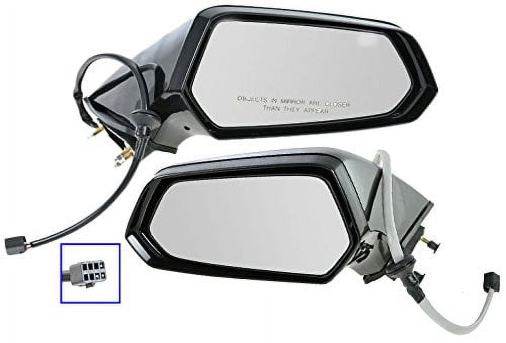 TRQ Side View Mirrors Power Left LH & Right RH Pair Set for 10-13 Chevy ...