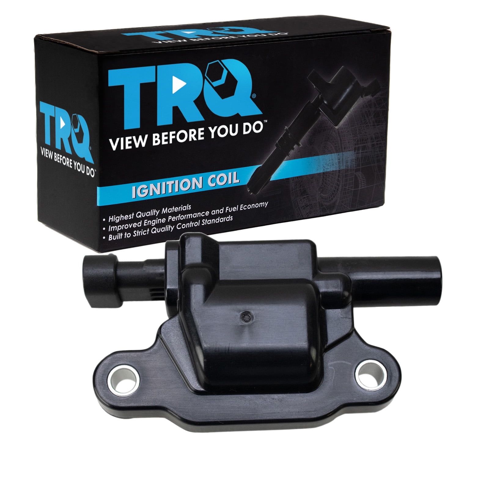 TRQ Square Style Ignition Coil for Chevy Trailblazer GMC Pontiac Buick ...