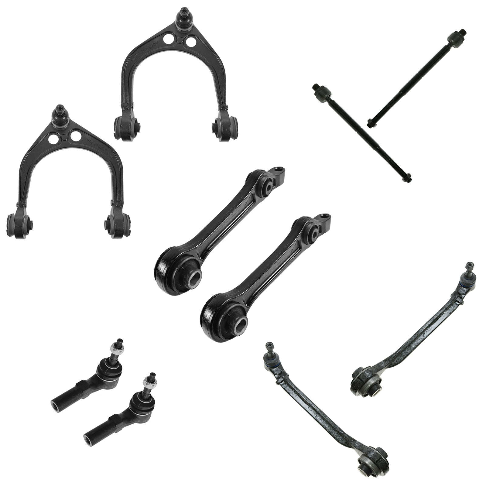 TRQ Upper Lower Control Arm Ball Joint Tie Rod Kit 10pc for Charger ...