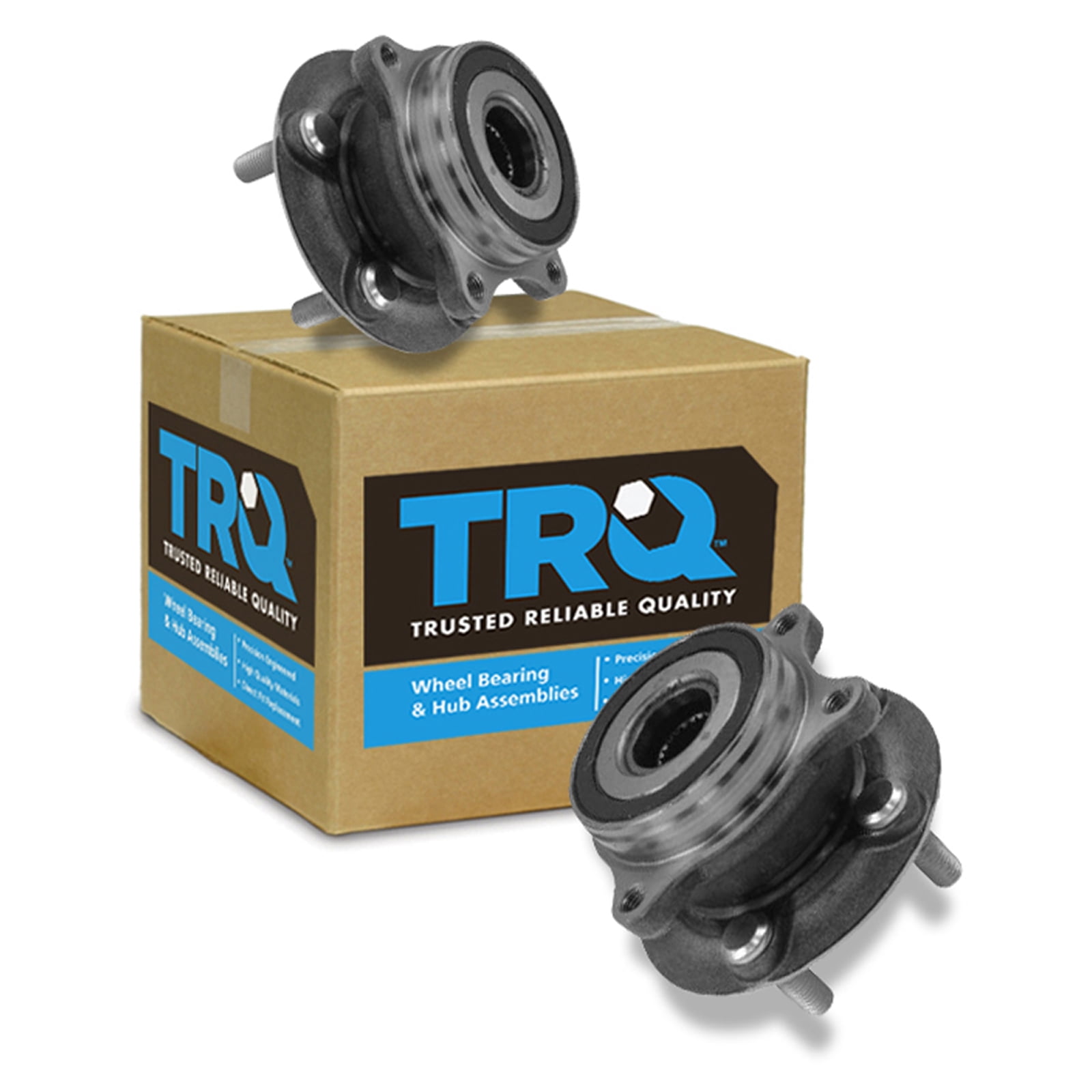 TRQ Wheel Bearing & Hub Assembly Front LH RH Pair for Toyota Prius ...