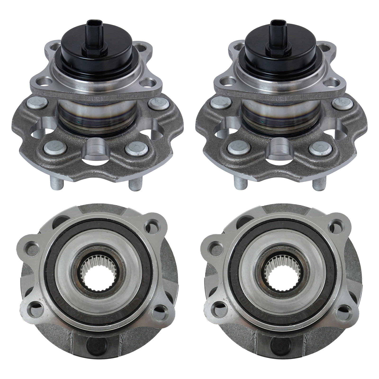 TRQ Wheel Bearing & Hub Assembly Set Fits 2012-2017 Toyota Prius V ...