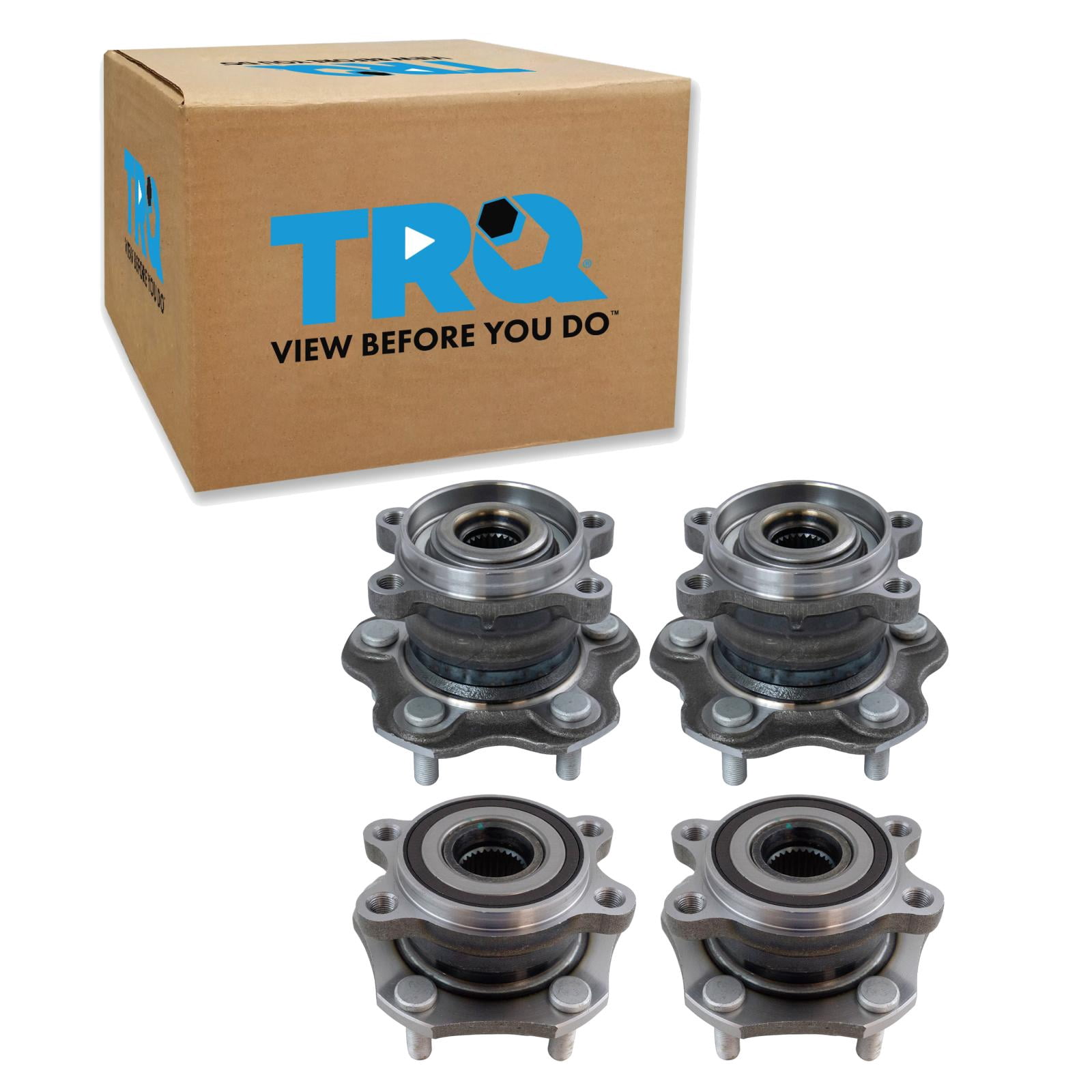 TRQ Wheel Bearing & Hub Assembly Set Fits 2014-2019 Nissan Rogue ...