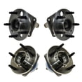 TRQ Wheel Bearing & Hub Front & Rear Kit of 4 for Buick Chevy Pontiac ...