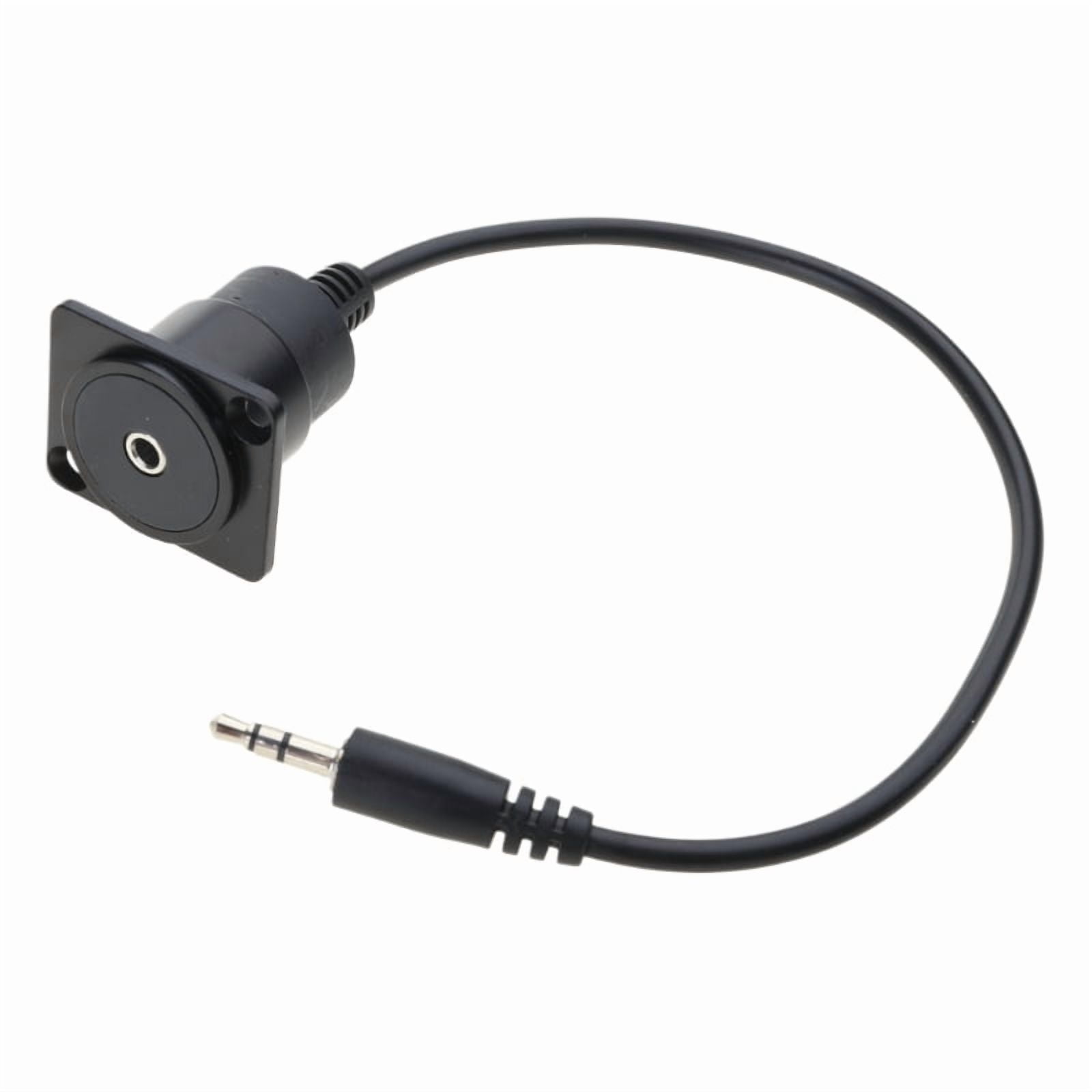 TRS 1/8 Stereo Panel Connector TRS 3.5mm Male/Female to Female Short ...