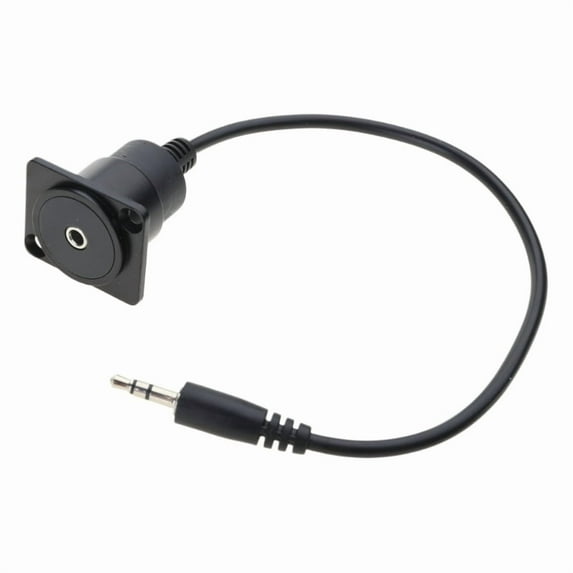 TRS 1/8 Stereo Panel Connector TRS 3.5mm Male/Female to Female Short ...