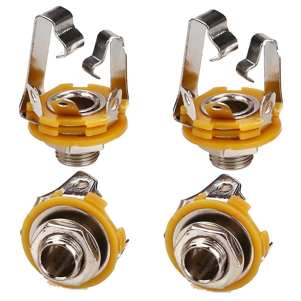 TRS Socket,Stereo 3-Conductor Input Jack, 1/4", TRS Panel Mount Socket ...