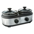 TRU Double Slow Cooker SC-2125, 1.25-Quart Dual Crock Buffet, Removable ...