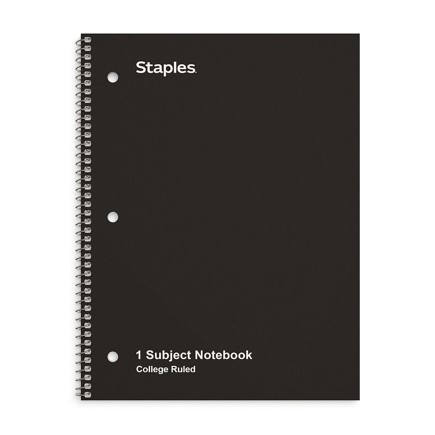 Staples TRU RED 1-Subject Notebook 8.5" x 11" College Ruled 70 Sheets ...