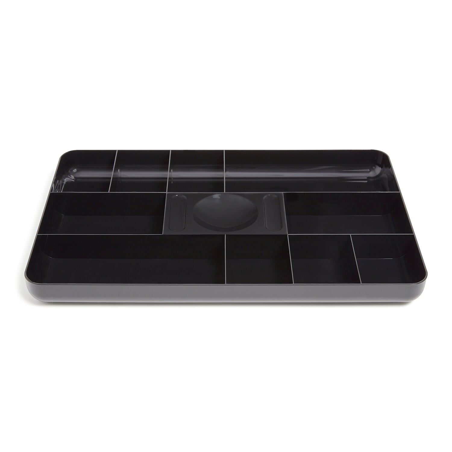 TRU RED 11-Compartment Plastic Drawer Organizer Black TR55350 - Walmart.com