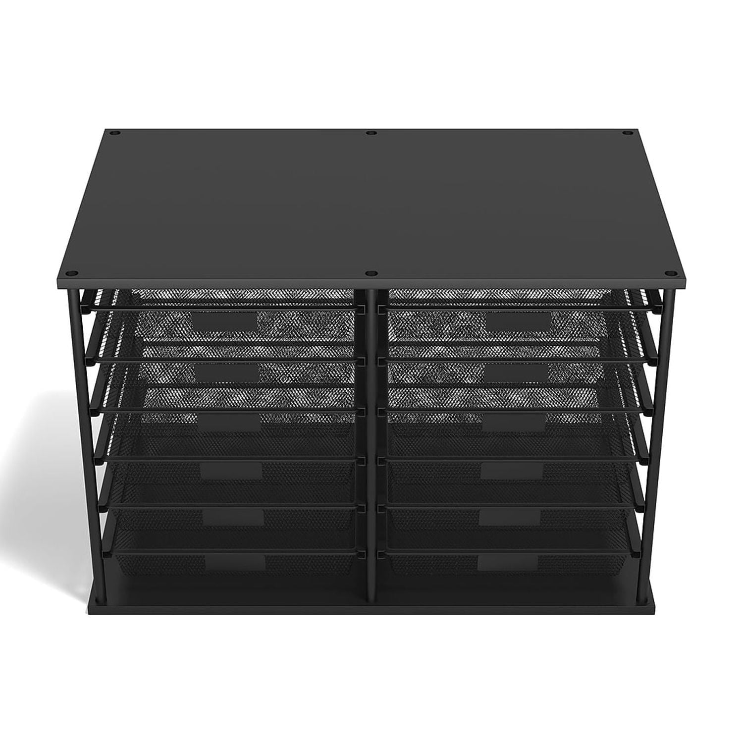 TRU RED 12-Compartment Wire Mesh File Organizer Matte Black 2/Pack ...