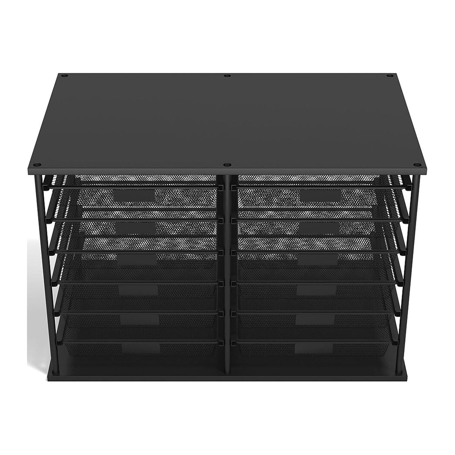 TRU RED 12-Compartment Wire Mesh File Organizer Matte Black 2/Pack ...