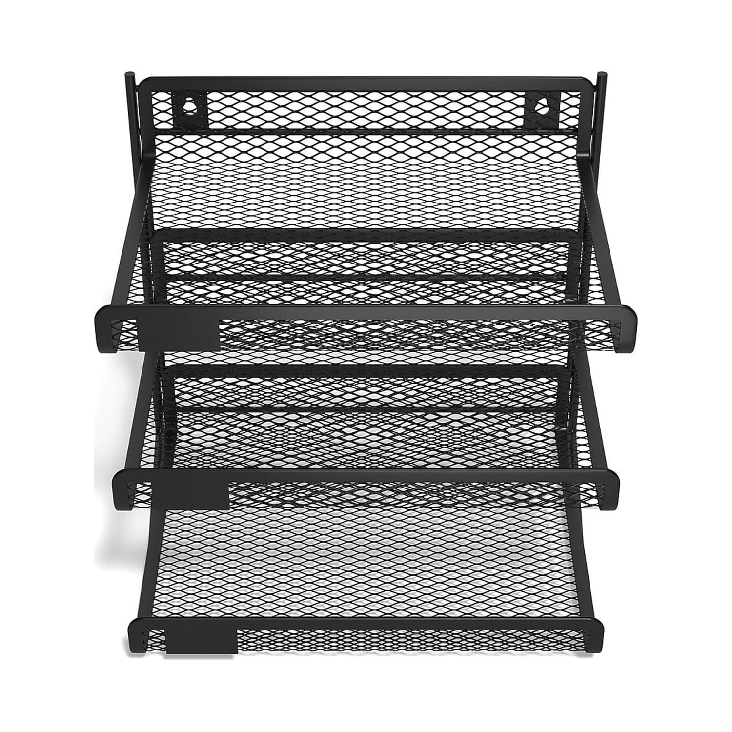 TRU RED 3 Compartment Wire Mesh File Organizer Matte Black 2/Pack ...