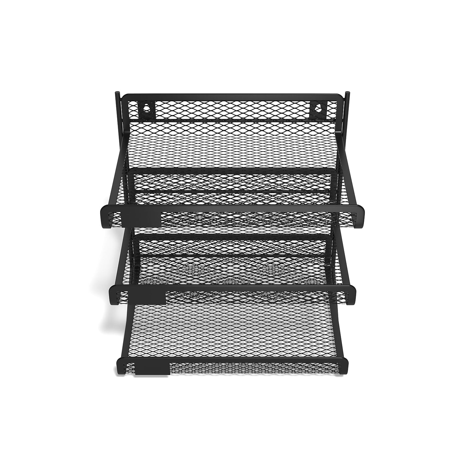 TRU RED 3 Compartment Wire Mesh File Organizer Matte Black 2/Pack ...