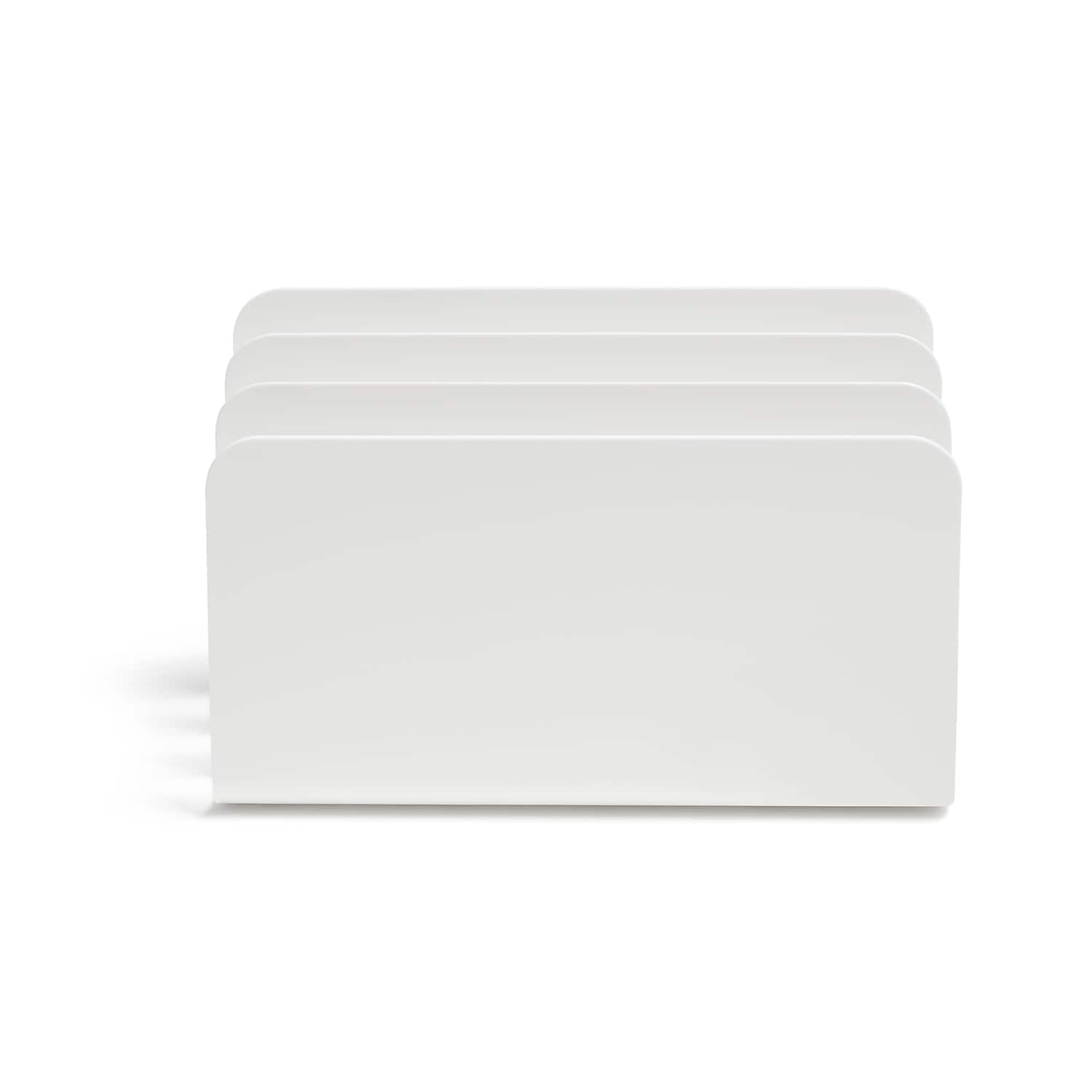 TRU RED 3-Slot Plastic Incline Sorter White TR55334 - Walmart.com