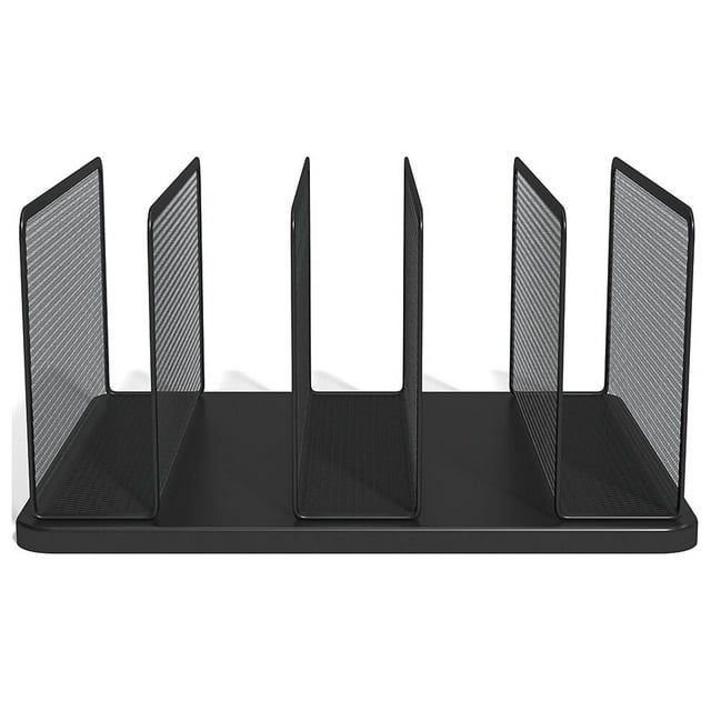 TRU RED Desktop 5 Compartment Vertical File Organizer, Office Letter ...