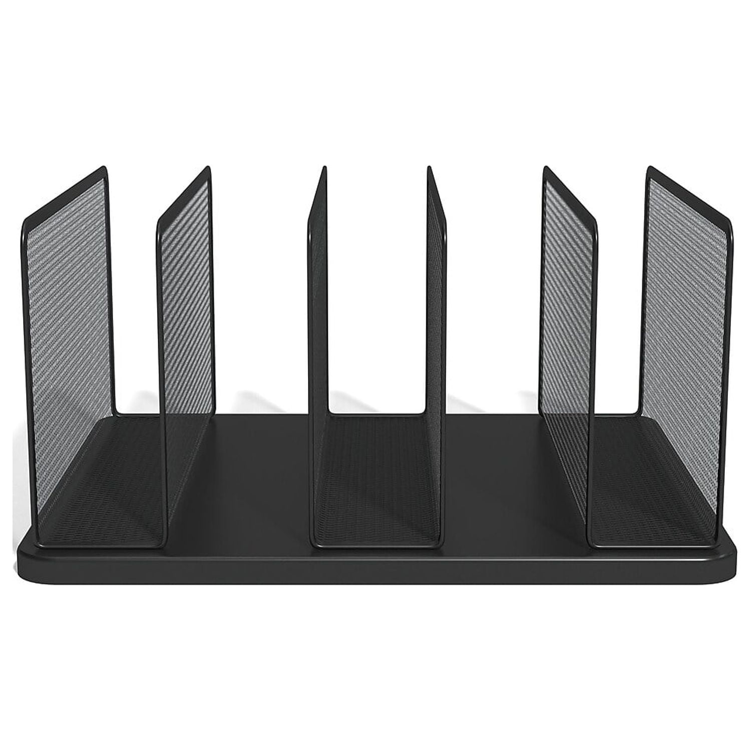 TRU RED 5 Compartment Wire Mesh File Organizer Matte Black 2/Pack ...