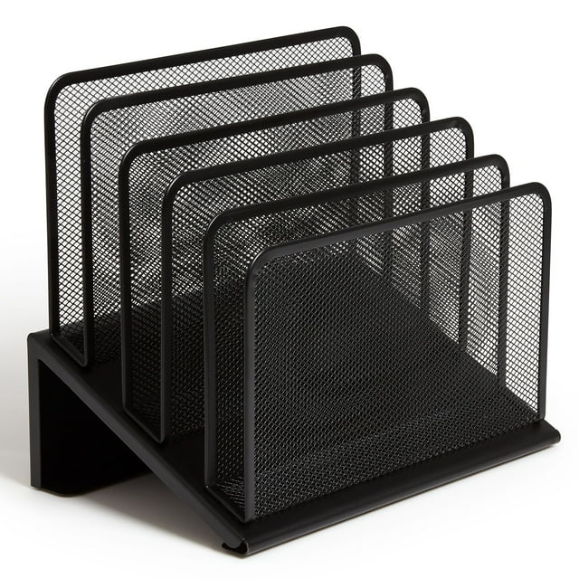 TRU RED 5-Tiered Wire Mesh Desktop File Organizer, Desktop Incline ...