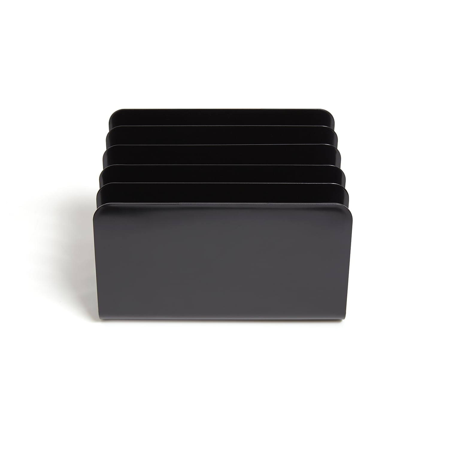Staples TRU RED 5-Slot Plastic Incline Sorter Black 2/Pack TR55335VS ...