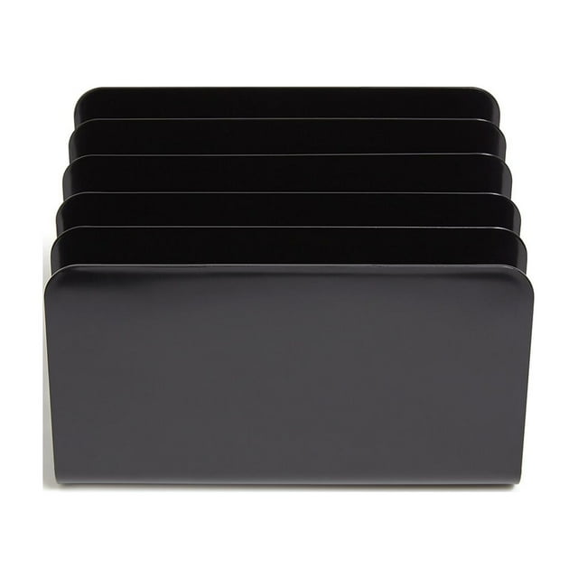 TRU RED 5-Slot Plastic Incline Sorter Blk TR55335 - Walmart.com