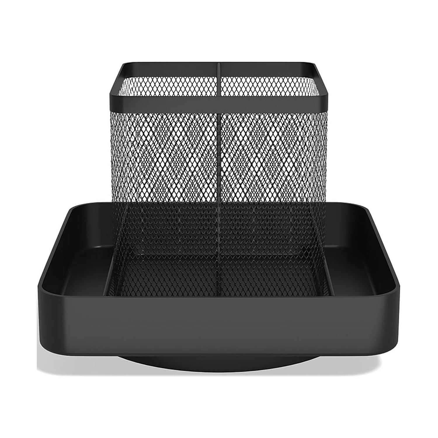 TRU RED 6 Compartment Wire Mesh Rotating Organizer Matt TR57578-CC ...