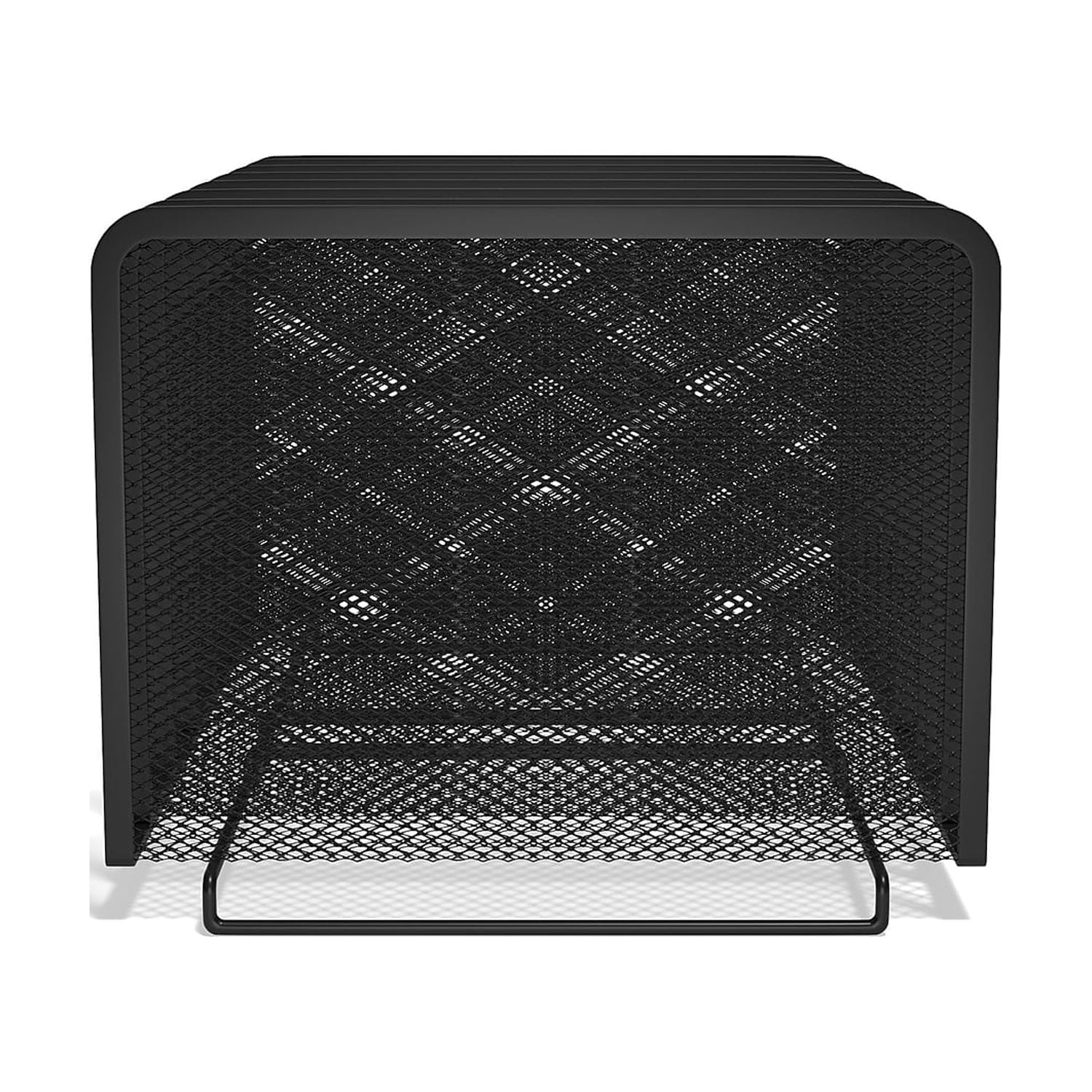 TRU RED 7 Compartment Wire Mesh File Organizer Matte Black 2/Pack ...