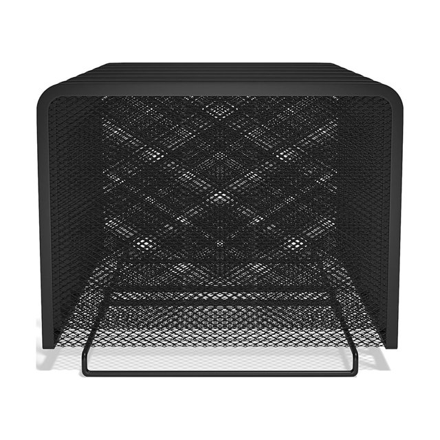 TRU RED 7 Compartment Wire Mesh File Organizer Matte Black 2/Pack ...