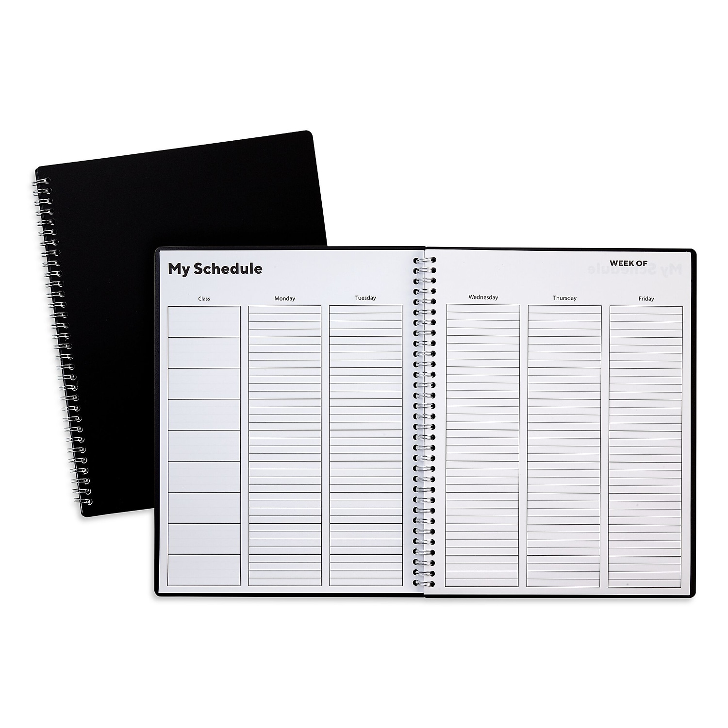 TRU RED 8.5" x 11" Weekly Planner Black (TR59498-21) - Walmart.com