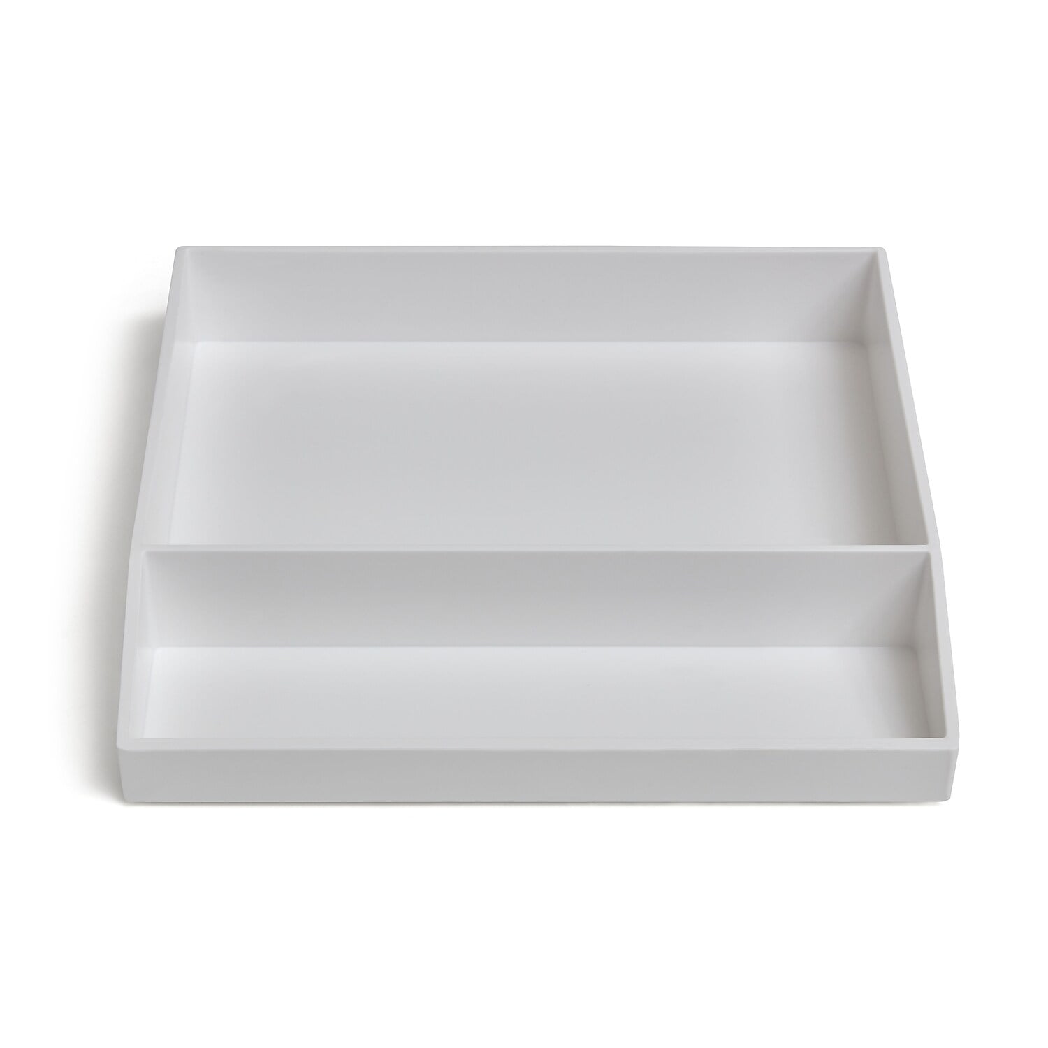 TRU RED Divided Stackable Plastic Tray White TR55249 - Walmart.com