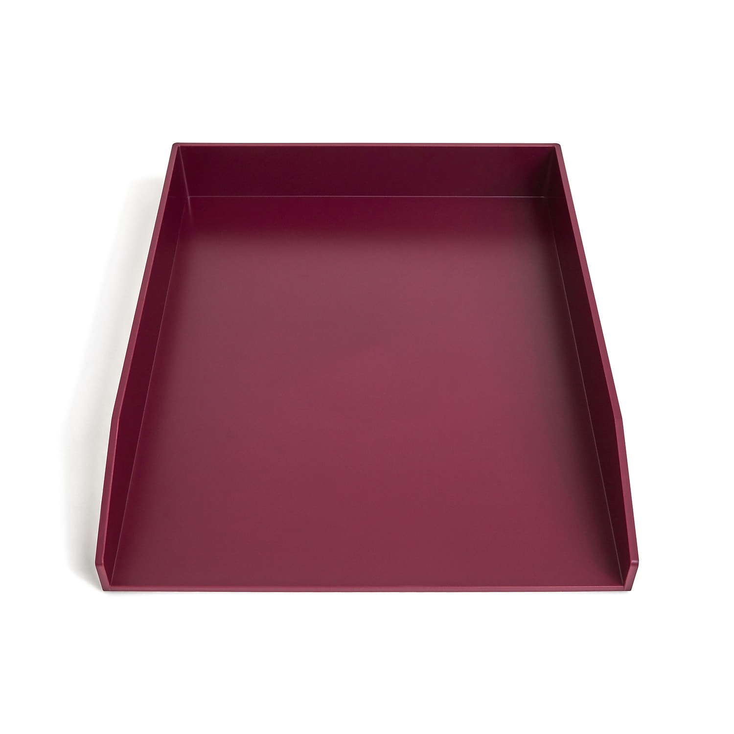 TRU RED Front Load Stackable Plastic Letter Tray Purple TR55257 ...