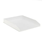 Staples TRU RED Front Load Stackable Plastic Letter Tray White TR55255 ...