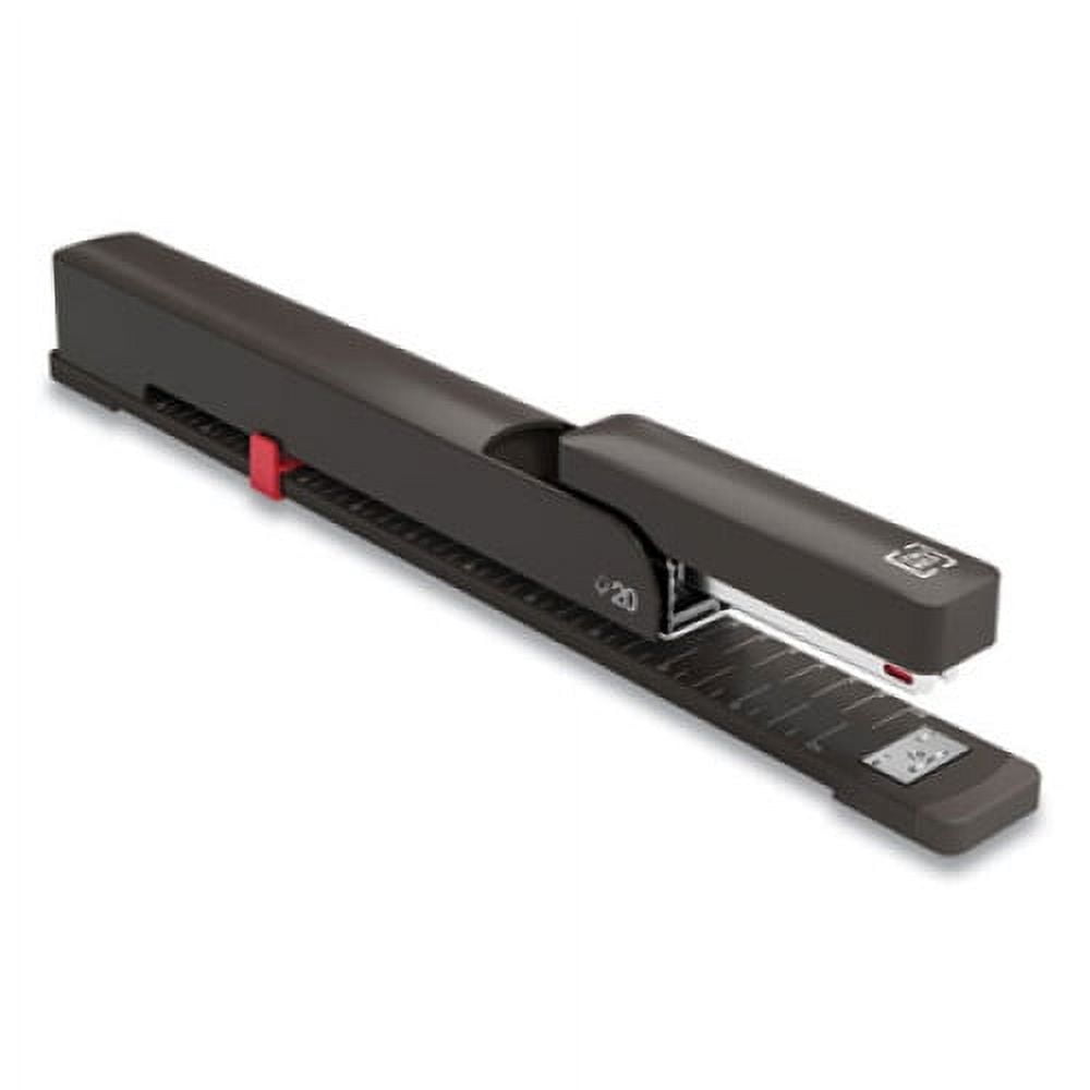 TRU RED Long Reach Stapler, 20-Sheet Capacity, 12" Throat, Black, Each ...