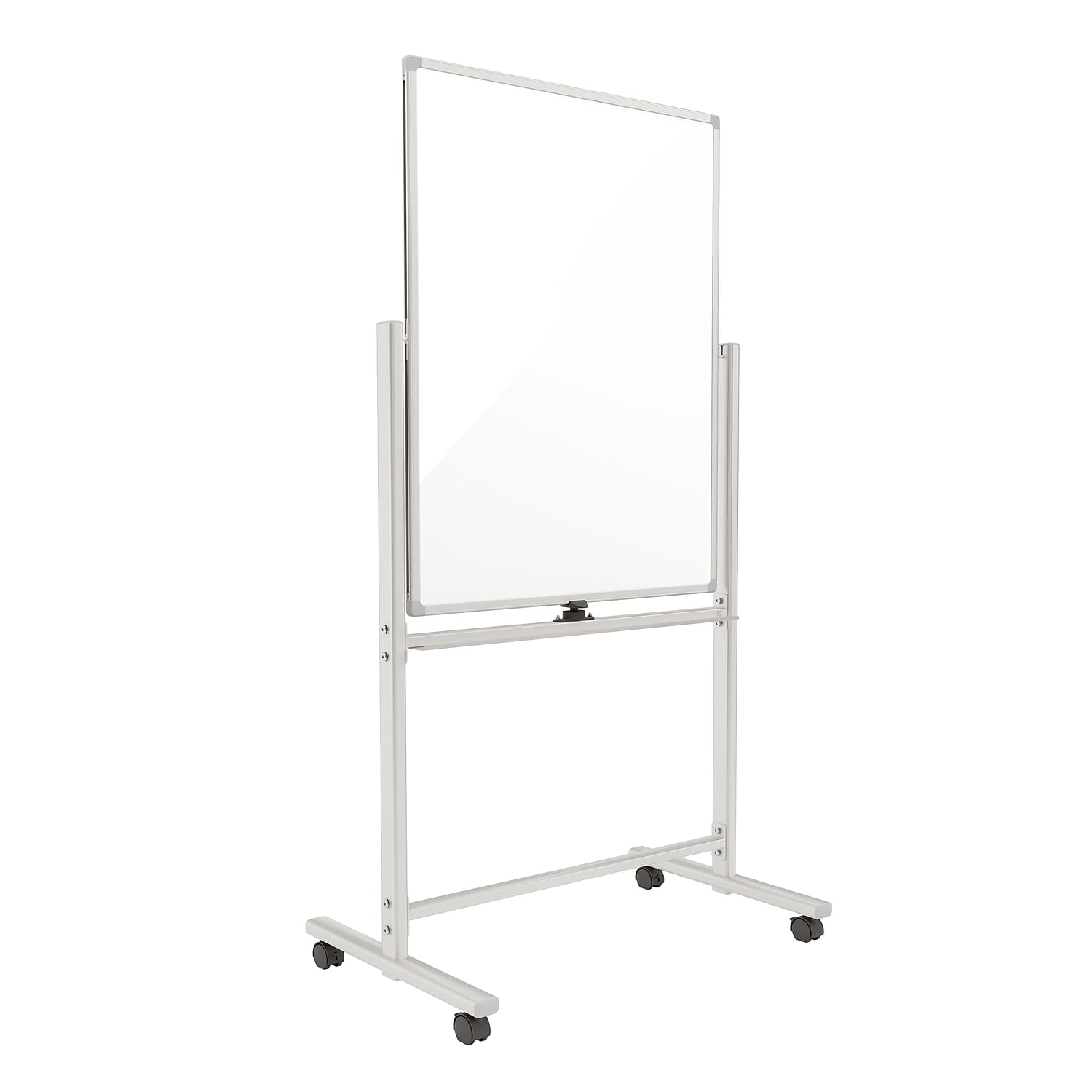 TRU RED Magnetic Painted Steel Mobile Dry Erase Board Aluminum Frame 30 ...