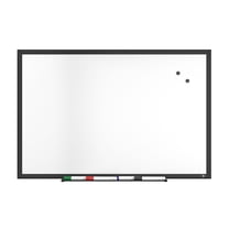 TRU RED Magnetic Painted Steel Mobile Dry Erase Board Aluminum Frame 30 ...