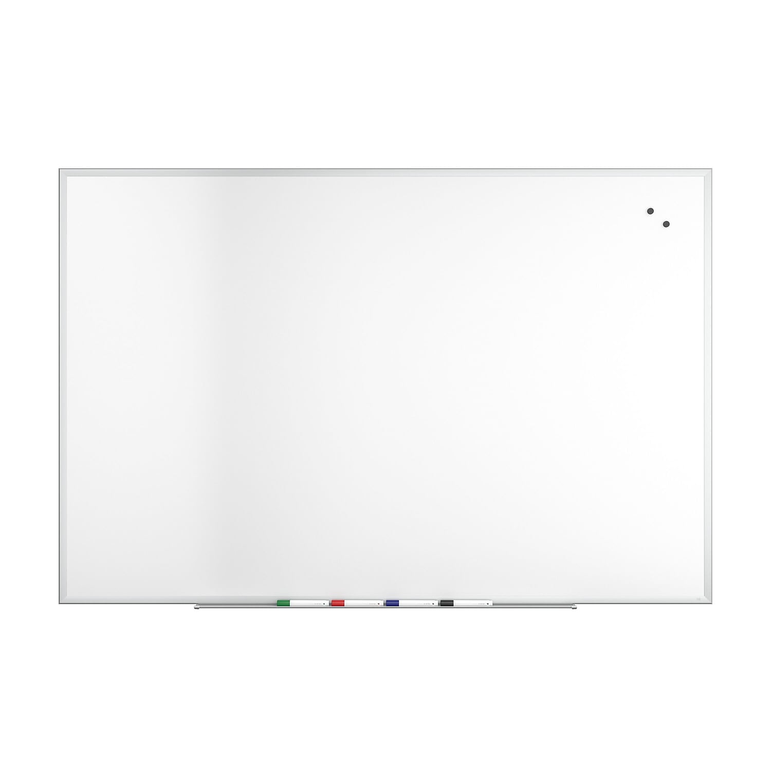 TRU RED Large Magnetic Steel Dry Erase Board, Satin Frame, 6' x 4 ...