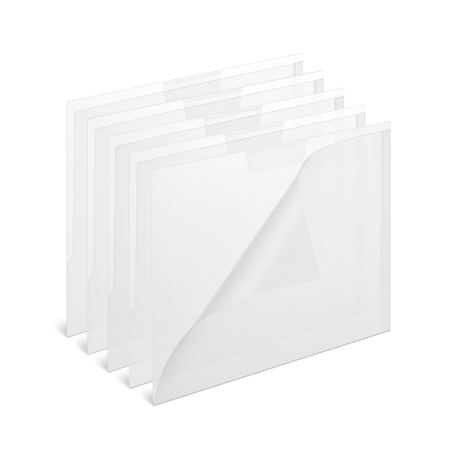 Staples TRU RED Moisture Resistant File Pocket Letter Size Clear 5/Pack ...