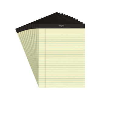 Universal Perforated Ruled Writing Pad, Narrow Rule, 5 x 8, Canary, 50 ...