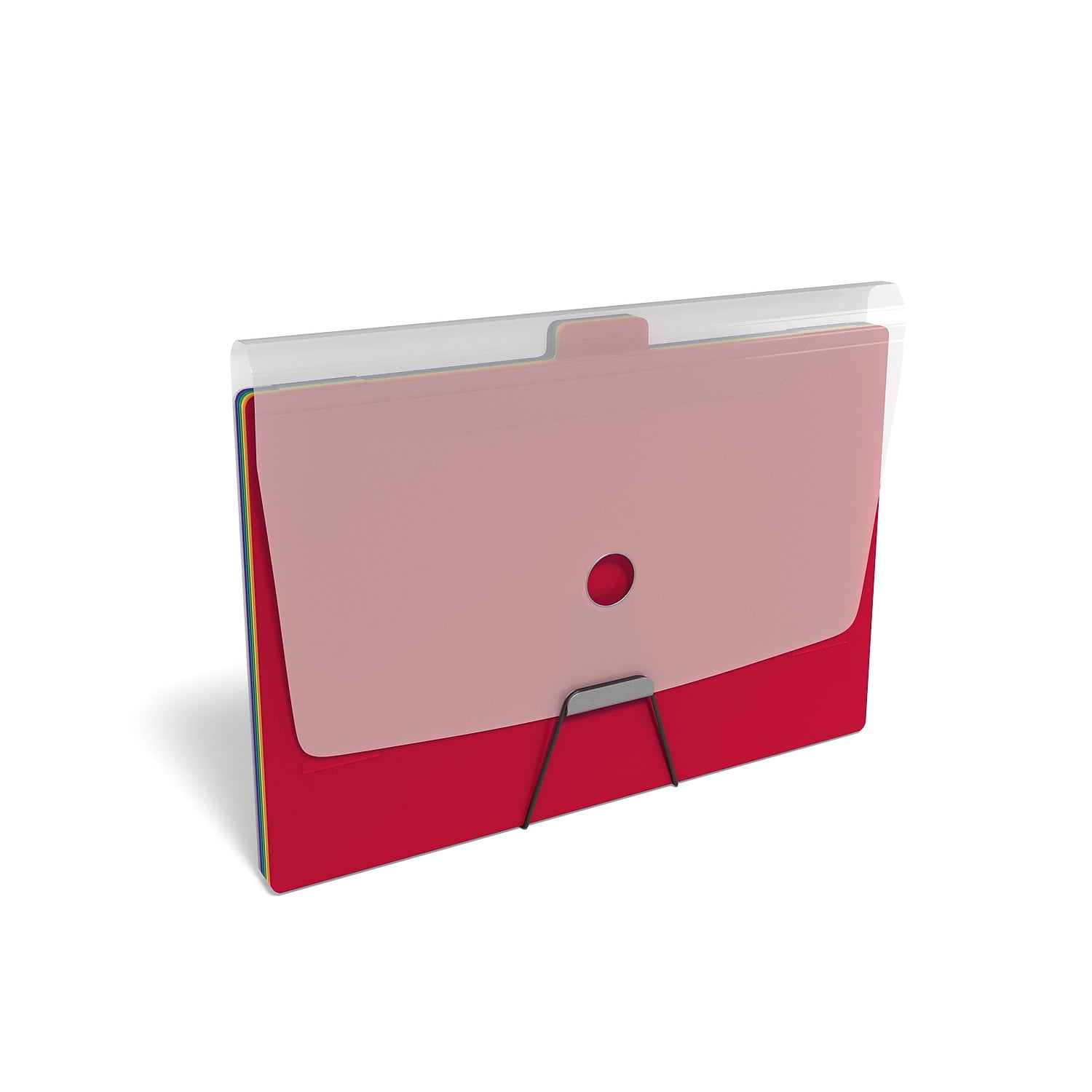 Staples TRU RED Plastic Accordion File 6-Pocket Letter Size Multicolor ...