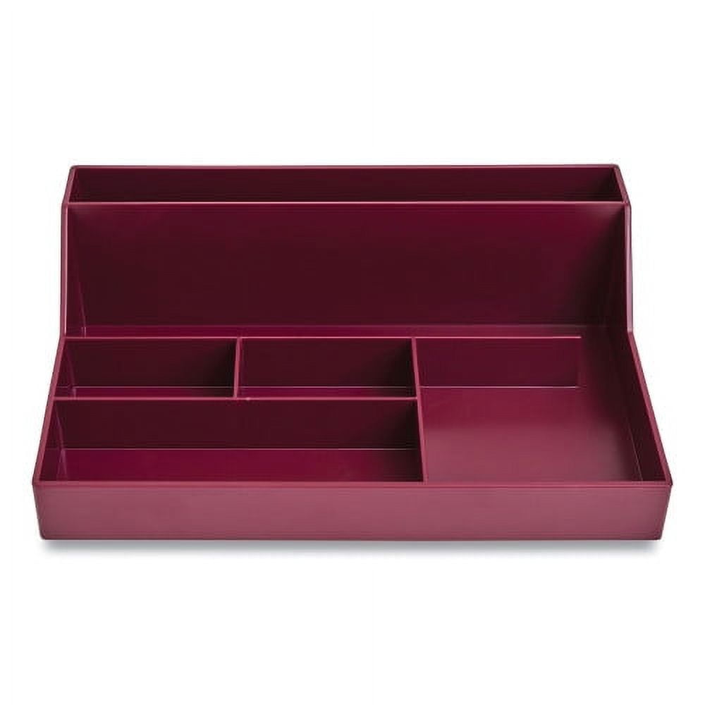 TRU RED Plastic Desktop Organizer, 6 Compartments, 6.81 x 9.84 x 2.75 ...