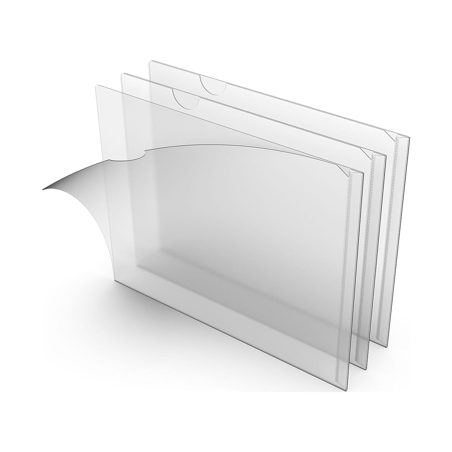 TRU RED Plastic Document File Letter Size Clear 15/Carton TR11094-CCVS ...