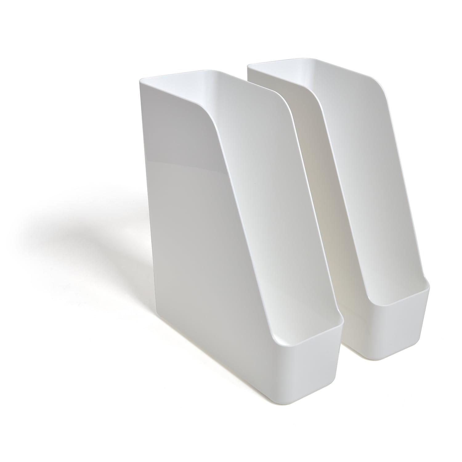 TRU RED Plastic Magazine File White 2/Pack TR55338 - Walmart.com