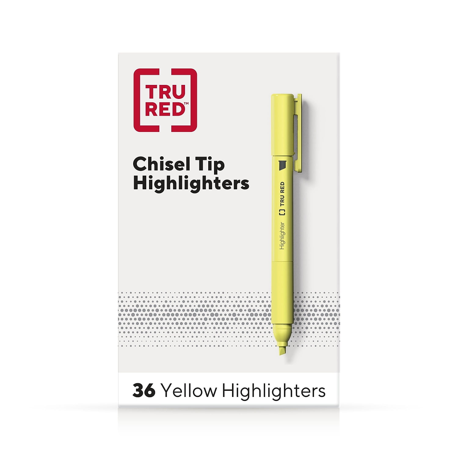 TRU RED Bold Multipack, Pocket Highlighter with Comfort Grip, Chisel ...