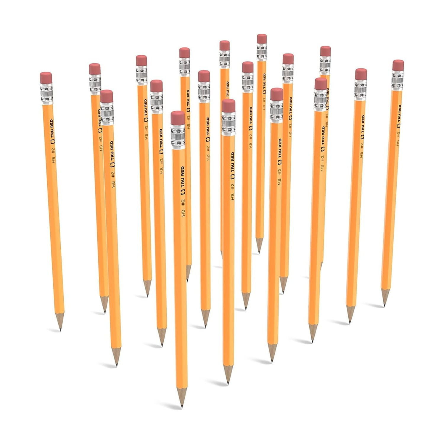 TRU RED Pre-Sharpened Wooden Pencil 2.2mm #2 Medium Lead 144/Carton ...