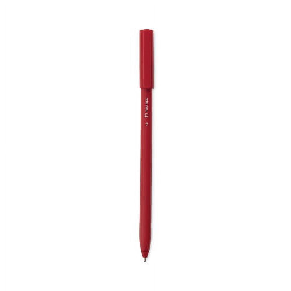 TRU RED Quick Dry Gel Pen, Stick, Fine 0.5 mm, Black Ink, Black Barrel ...