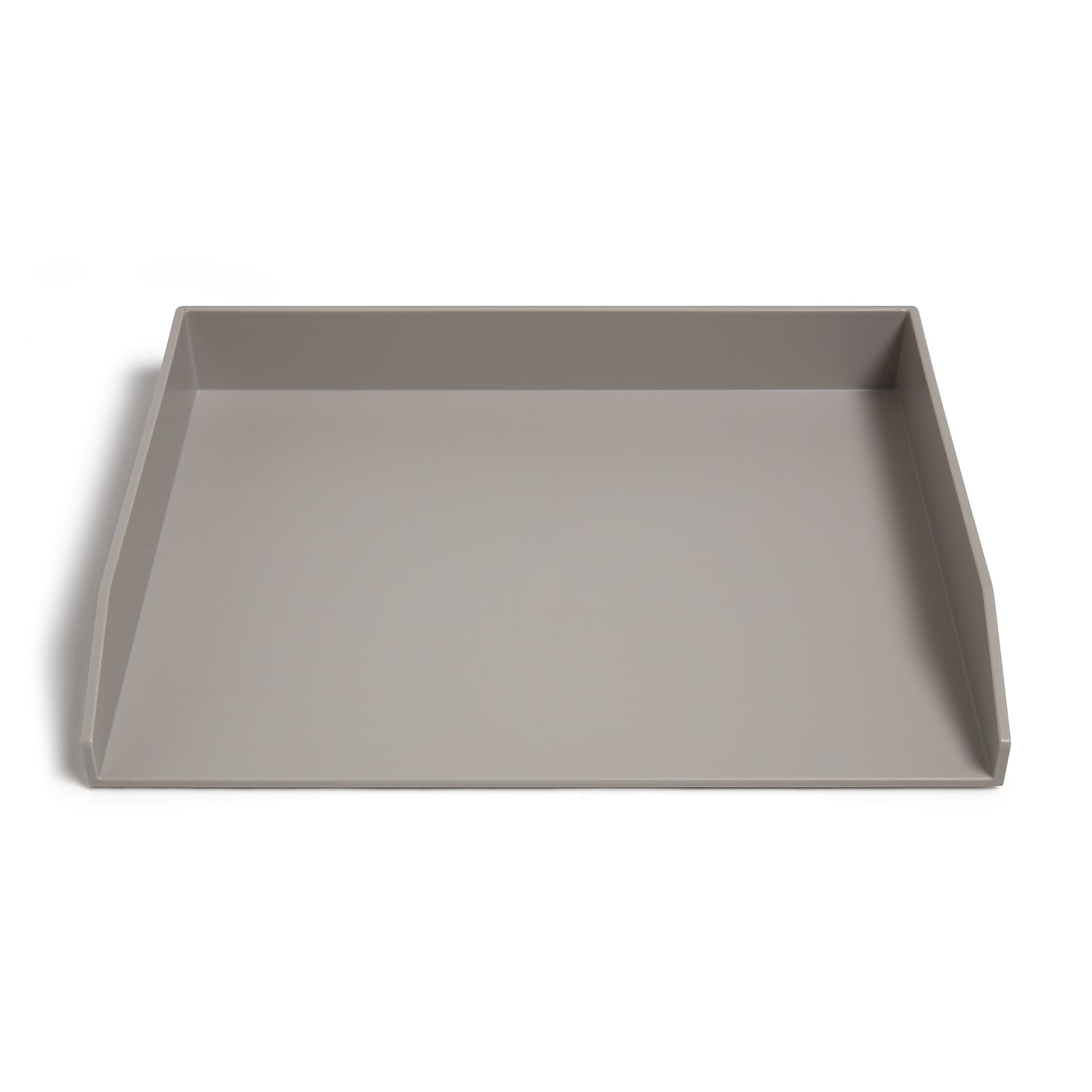 TRU RED Side Load Stackable Plastic Letter Tray Gray TR55292 - Walmart.com