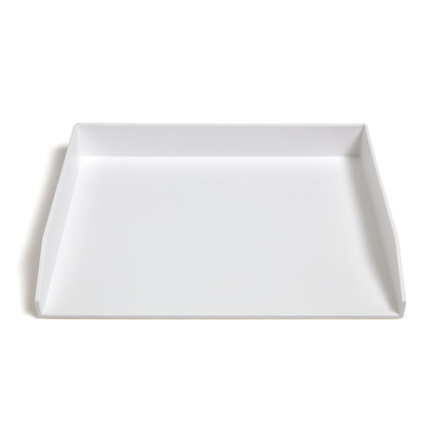 TRU RED Side Load Stackable Plastic Letter Tray White TR55291 - Walmart.com