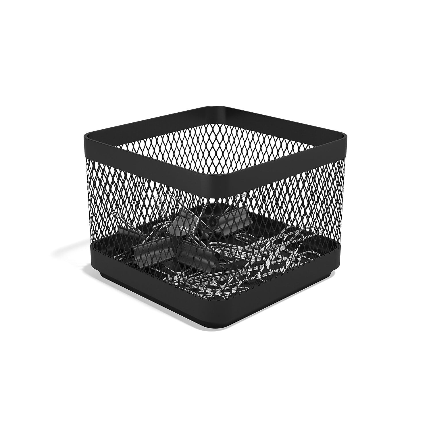TRU RED Small Stackable Wire Mesh Accessory Holder TR57571-CC - Walmart.com