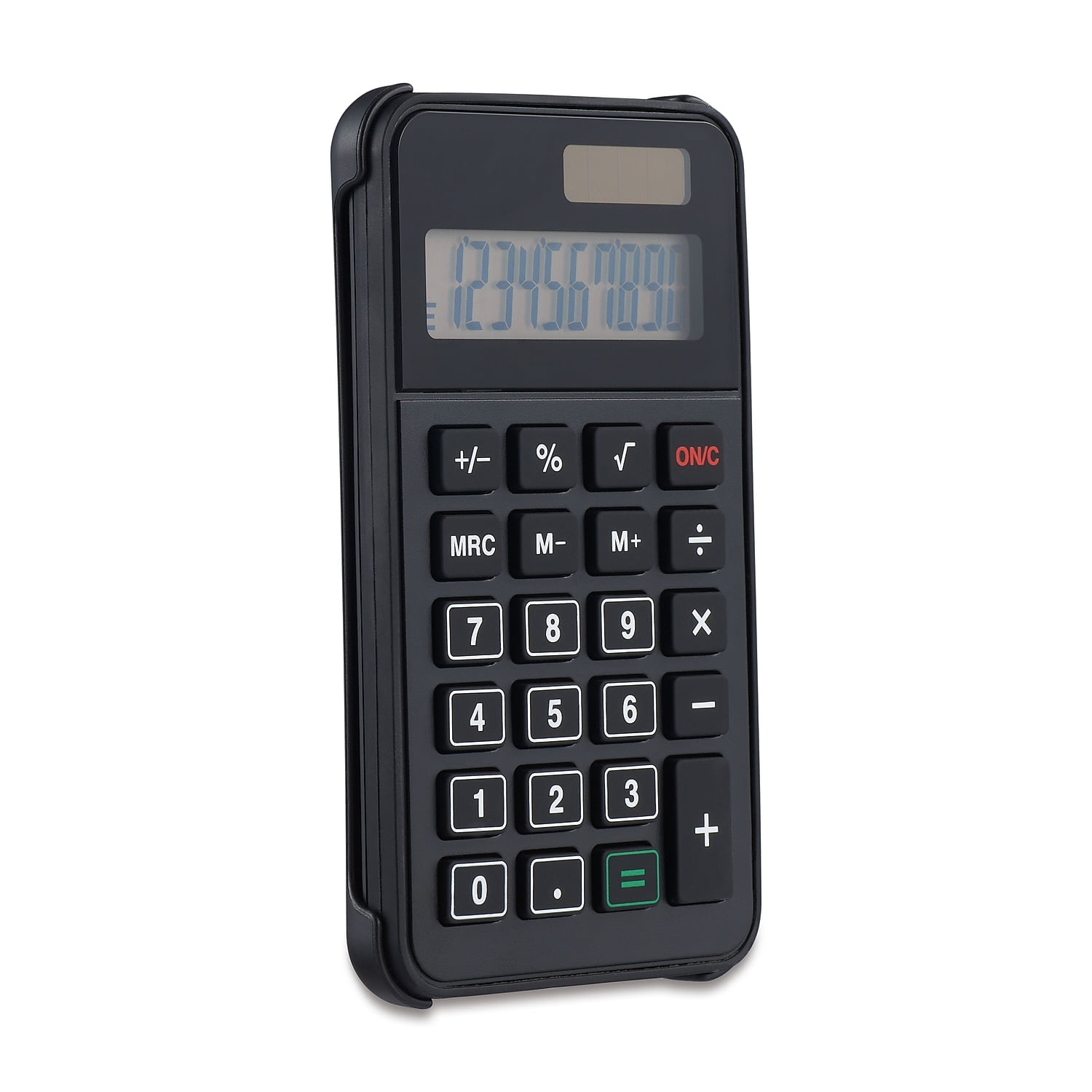 TRU RED Staples 10-Digit Solar and Battery Basic Calculator Black ...