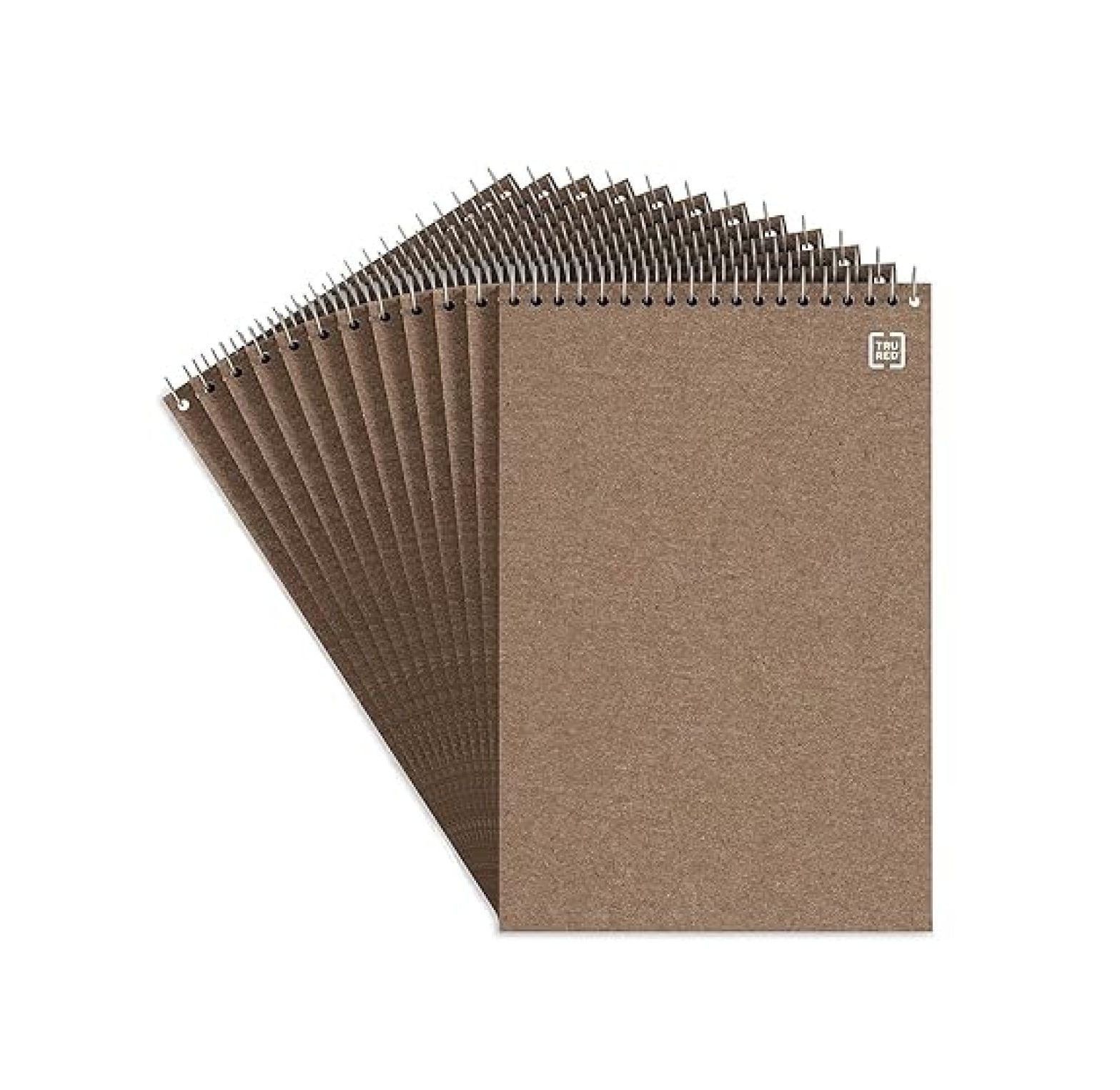 TRU RED Steno Notepads, 6 x 9 Inch, Gregg Ruled, Top Wire-Bound ...