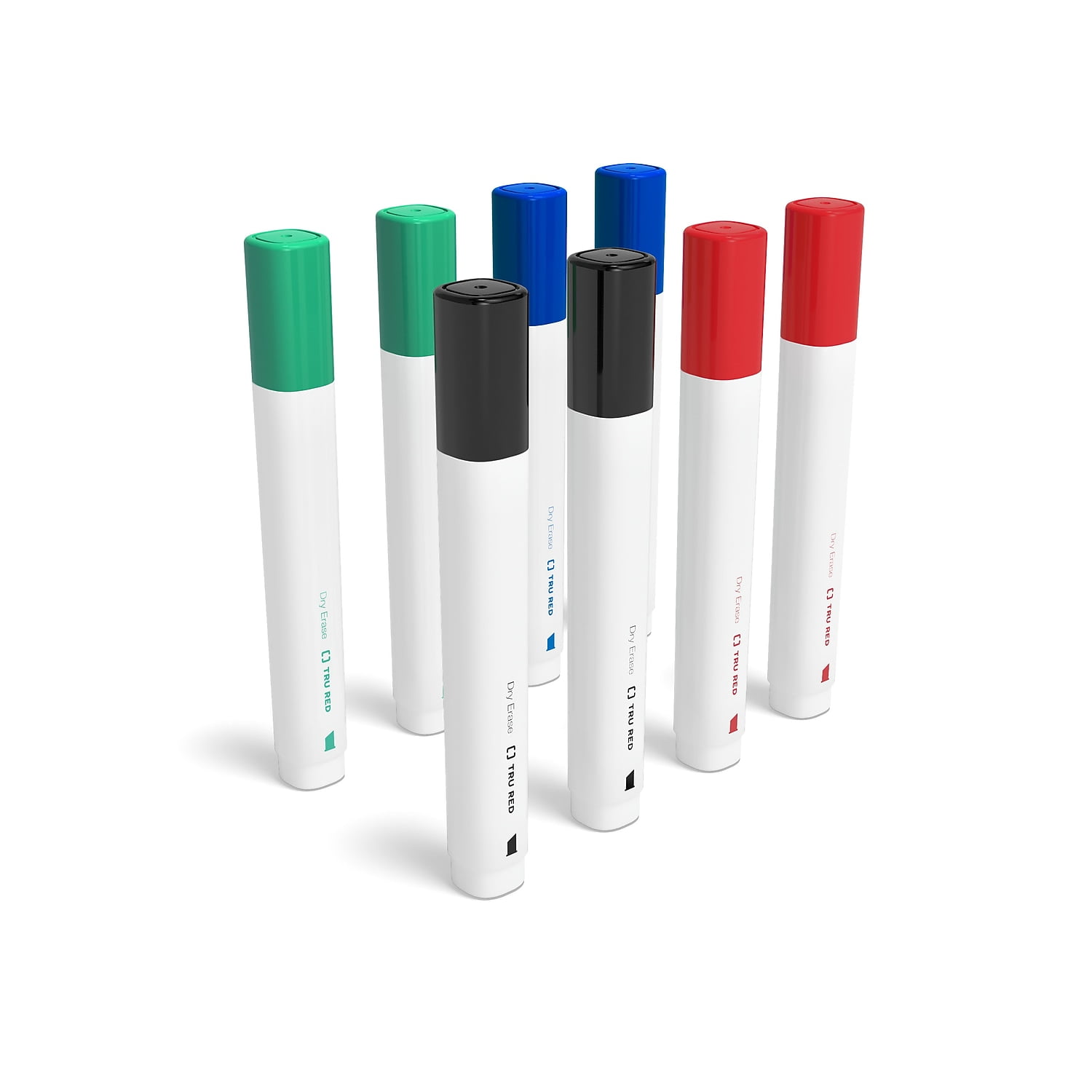TRU RED Tank Dry Erase Markers Chisel Tip Asst 8/Pack TR54563 - Walmart.com